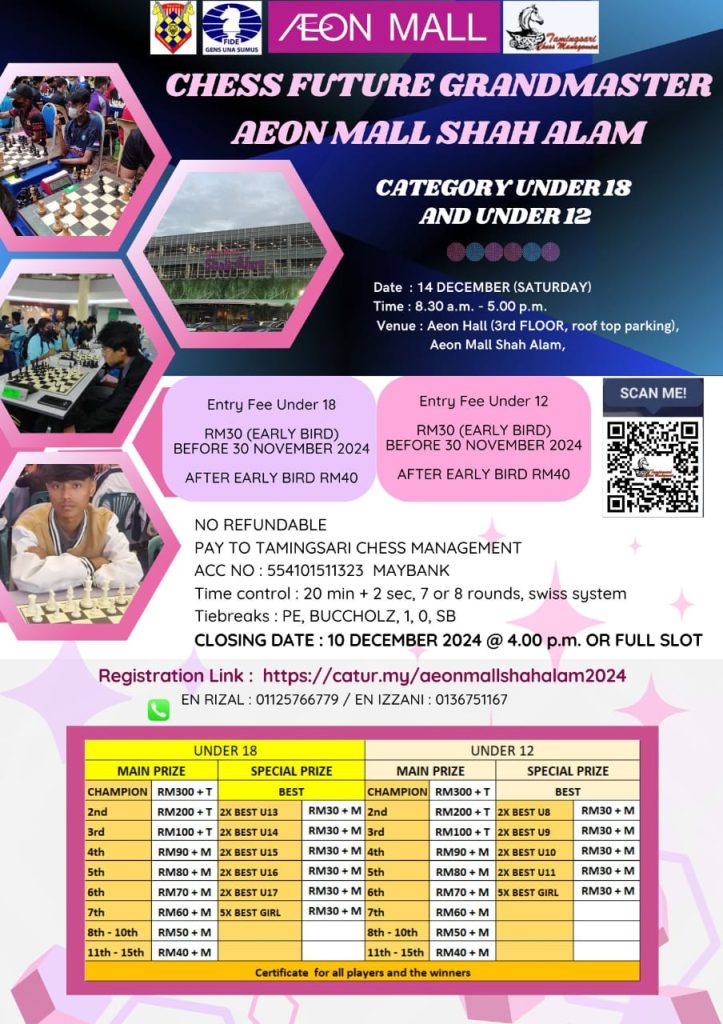 MyCatur – Chess Tournament Registration System